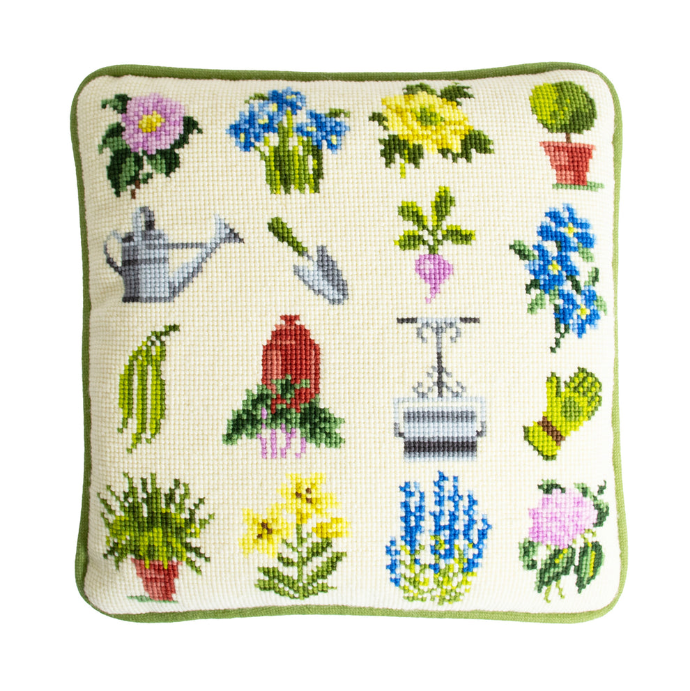 12" Garden Sampler - Potager Garden Needlepoint Kit | Elizabeth Bradley ...