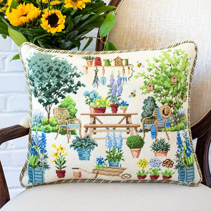 Chelsea Courtyard Garden Needlepoint Kit | Elizabeth Bradley Design ...