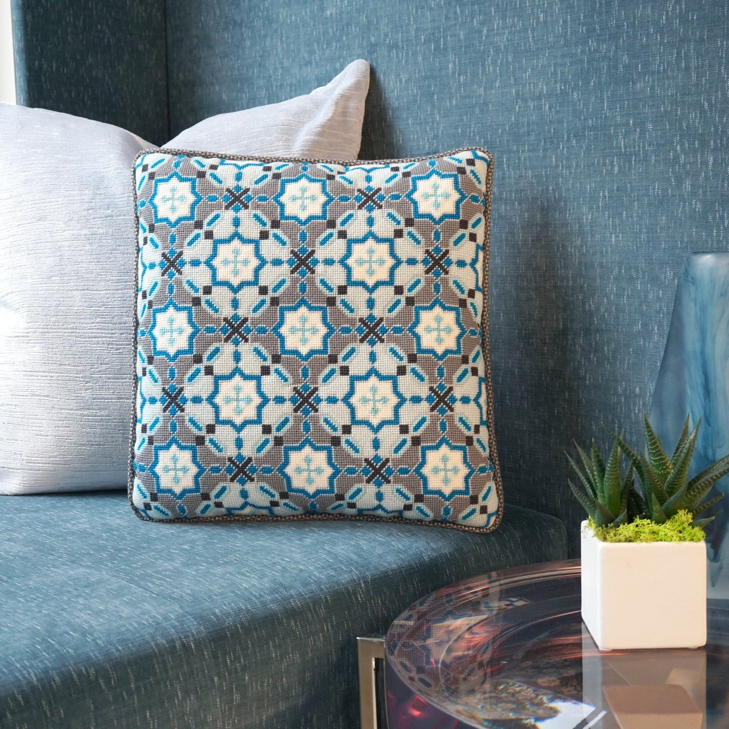Morocco Blue Needlepoint Kit | Elizabeth Bradley Design – Elizabeth ...