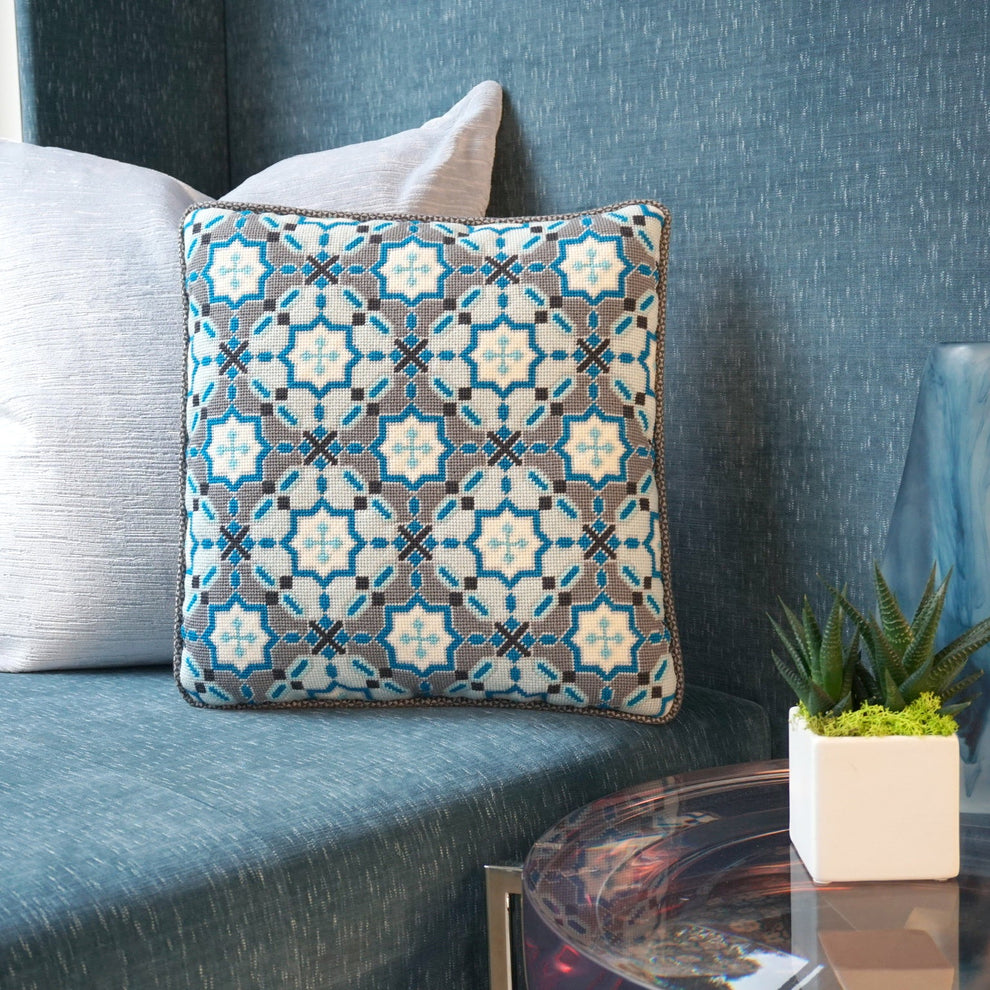 Morocco Blue Needlepoint Kit | Elizabeth Bradley Design – Elizabeth ...
